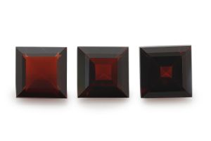 Square faceted garnet best quality